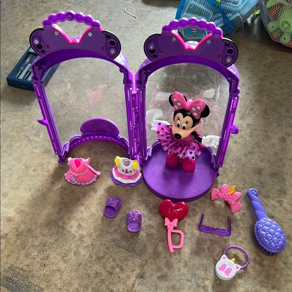 Disney | Toys | Disney Minnie Mouse Purple And Pink Dollhouse | Poshmark